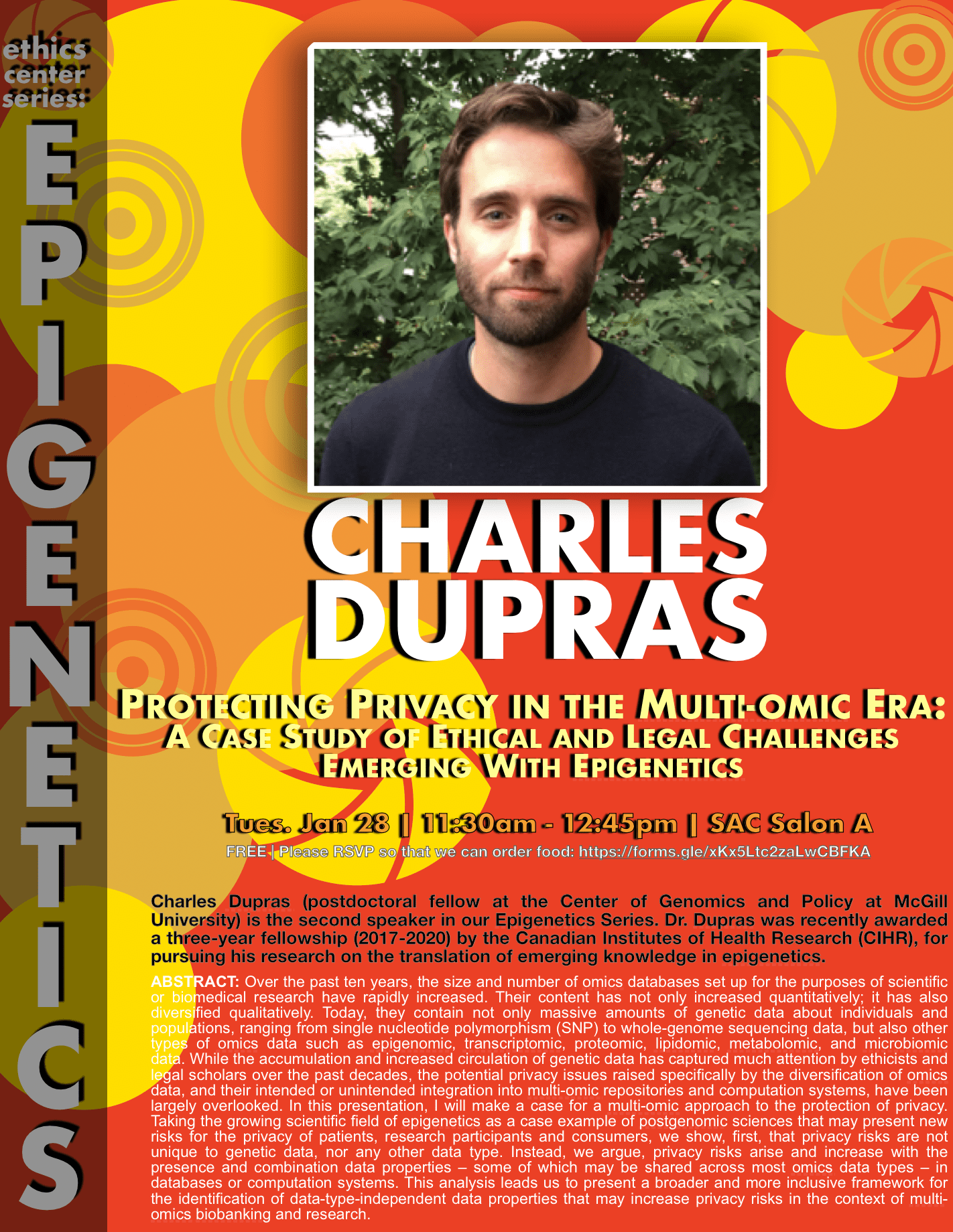 CHARLES DUPRAS, "PROTECTING PRIVACY IN THE MULTI-OMIC ERA" - Center for ...