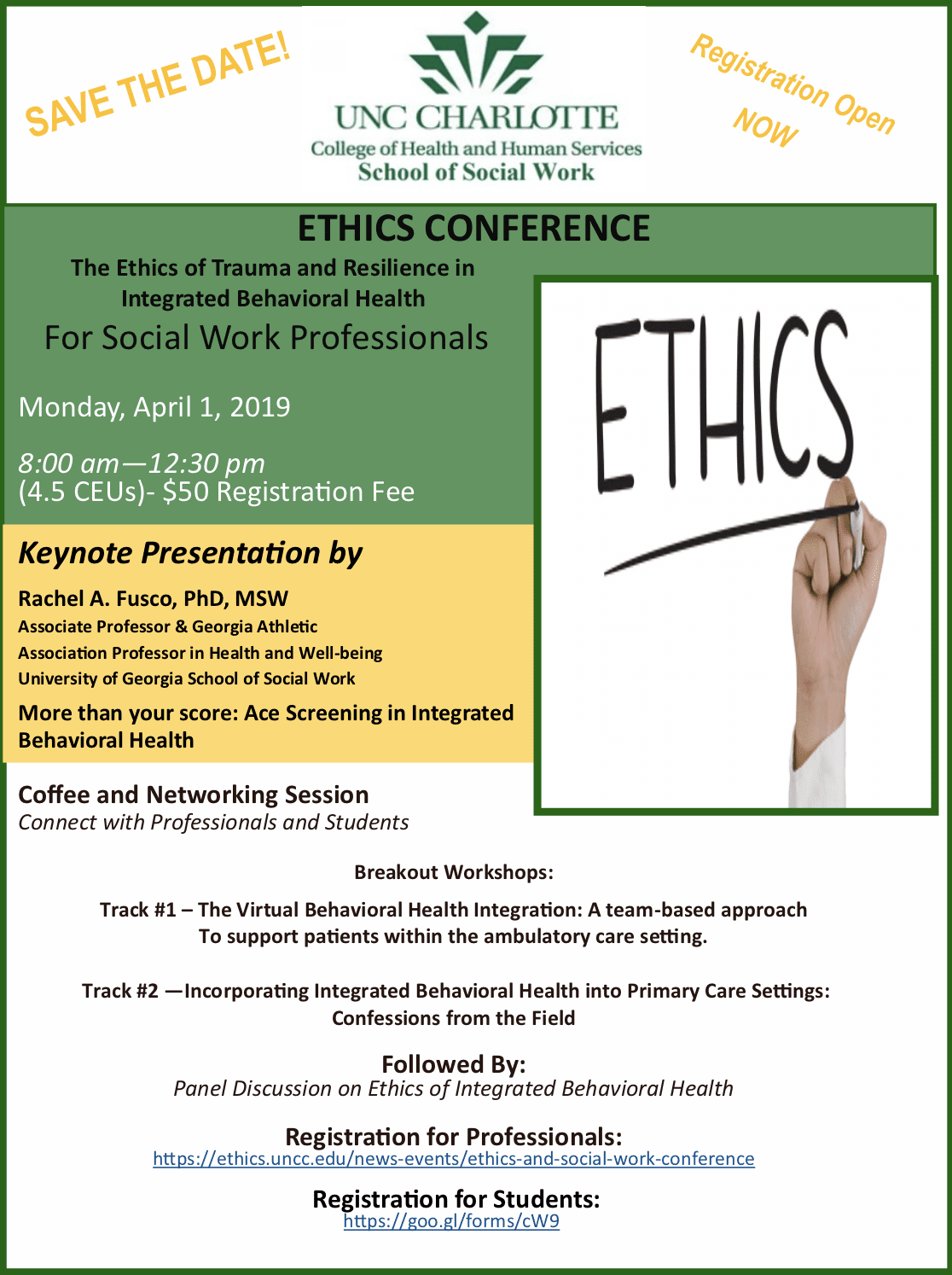 ETHICS AND SOCIAL WORK CONFERENCE - Center for Professional & Applied ...